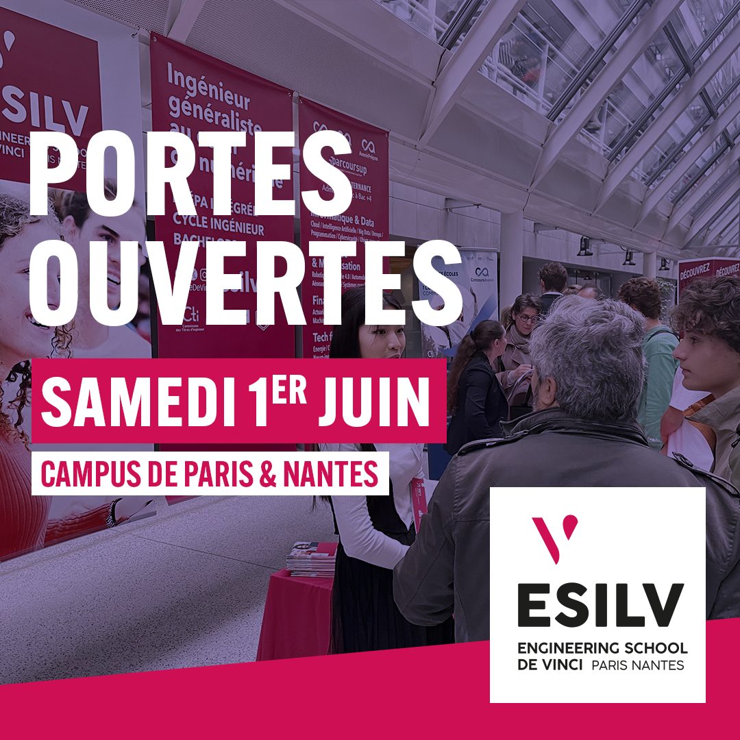 Cursus en 5 ans, école d'ingénieurs ESILV Paris-La Défense